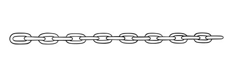 Chain As Symbol Of Unity And Cooperation Sketch Of Metal Chains
