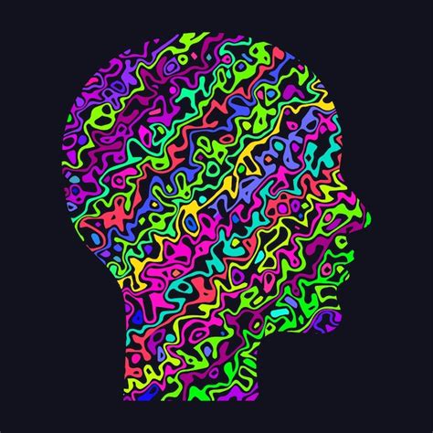 Premium Vector Woman Profile Silhouette Of Head With Neon Abstract