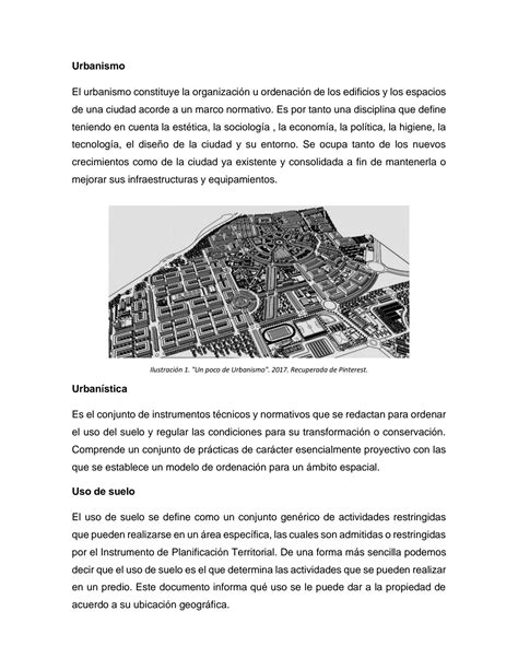 Solution Urbanismo Conceptos Basicos Studypool