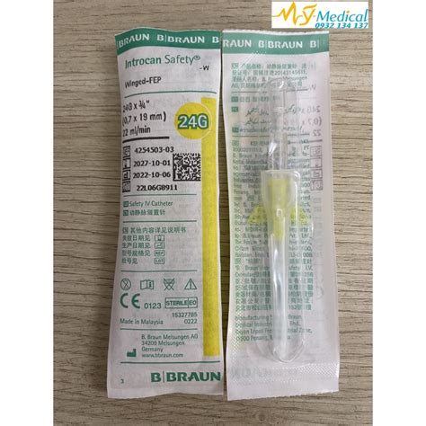 Kim Luồn Tĩnh Mạch Bbraun Introcan Safety Các Cỡ Hộp 50 Cây Mixasale