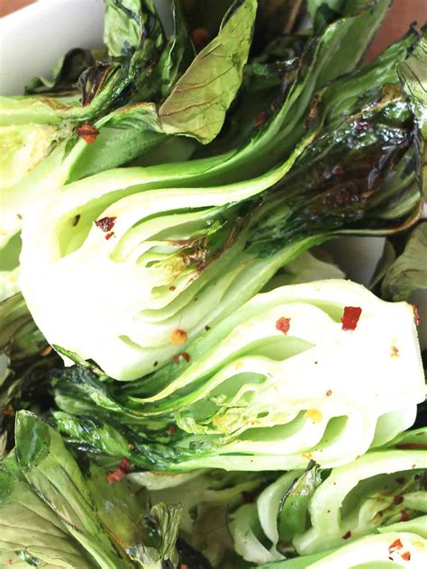Air Fryer Bok Choy Pak Choi Bite On The Side