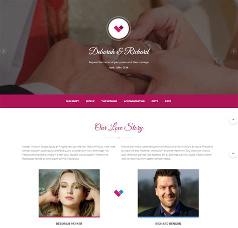 The Most Beautiful Wedding Html And Bootstrap Templates Freepremium