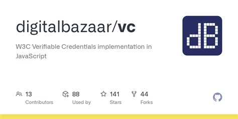 github digitalbazaar vc w3c verifiable credentials implementation in
