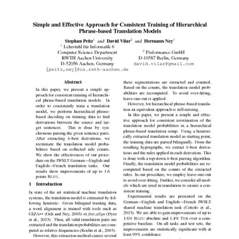Simple And Effective Approach For Consistent Training Of Hierarchical