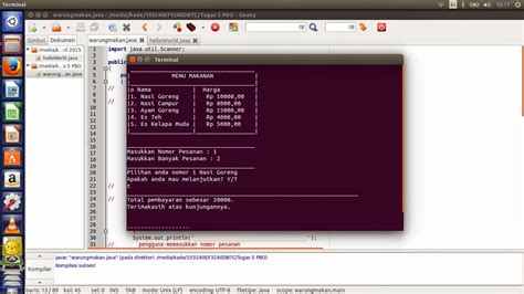 Program Kasir Sederhana Java ~ Kade Kapoers Blog