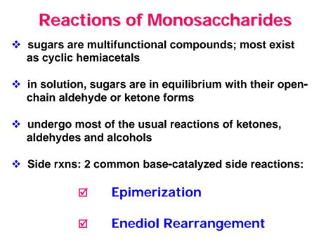 Solution Carbohydrates Reactions Of Monosaccharides Class Notes