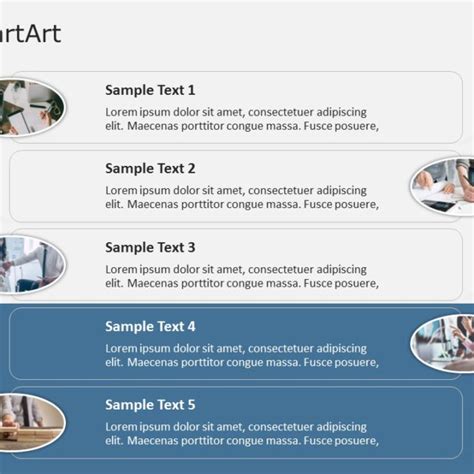 SmartArt List Vertical Picture Steps PowerPoint Template
