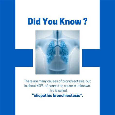 In About 40 Of Cases The Cause Is Unknown These Cases Are Called “idiopathic Bronchiectasis