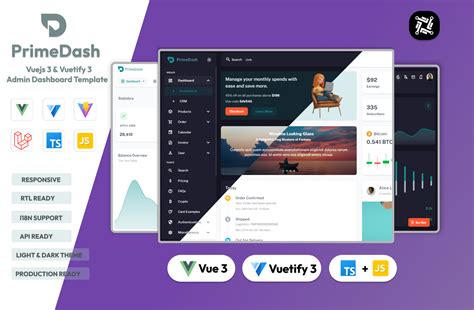 Primedash Vuejs Vuetify Admin Template Icreator Studio Premium