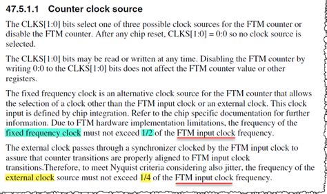 Solved Ftm Operates With Wrong Clock When Firc Is Selected As Input