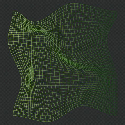 Distorted Neon Grid Pattern Wireframe Wave Geometry Grid Warped Mesh Texture Curved Mesh