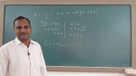 Chapter 01 Sets Part 7 Youtube