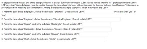 Solved In Object Oriented Design One Of The Design