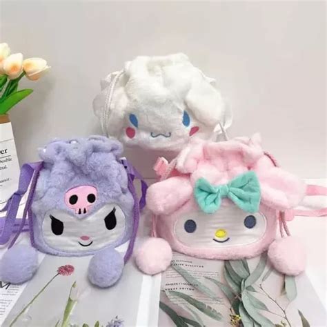 Cartera Bandolera Pompon Sanrio Kuromi Cinnamoroll My Melody Mercadolibre