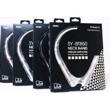 Stereo Bt Version High Performance Sy Bt Neck Band Wireless Earphones Rechargeable Stereo Mic