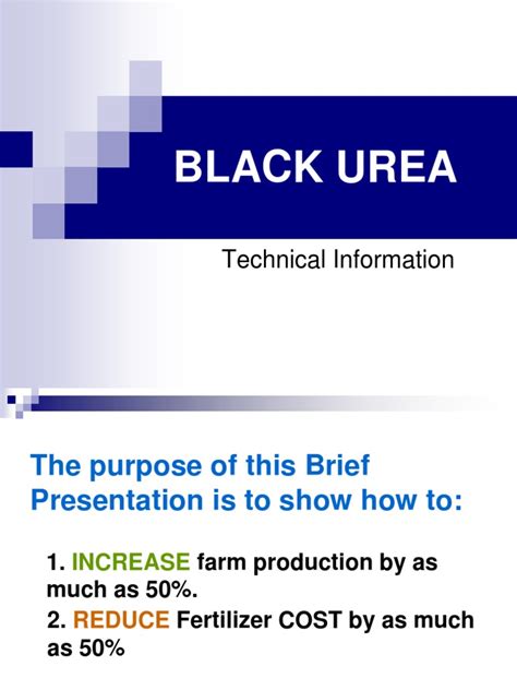 Black Urea Pdf Urea Fertilizer