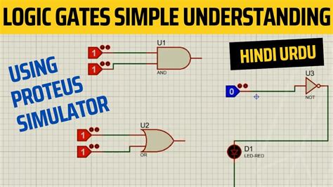 What Is The Output Of And Or Not Gate Proteus Simulation Hindi Urdu