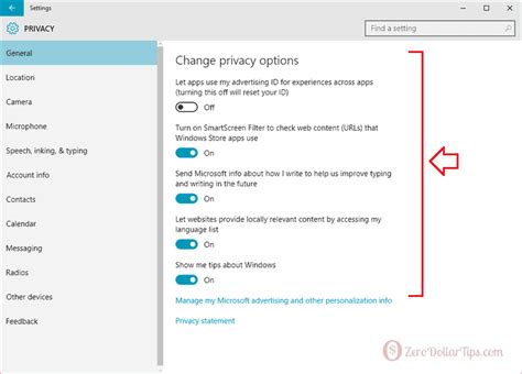 How To Change Default Privacy Settings In Windows