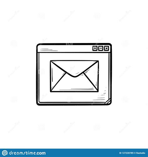Browser Message Hand Drawn Outline Doodle Icon Stock Vector Illustration Of Drawn Icon