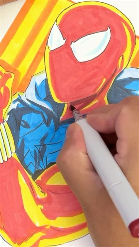 Jay Perez On Instagram Drawing Ben Reilly Aka Scarlet Spider Markers