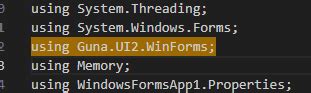 How Install Guna UI2 WinForms I Am Project C