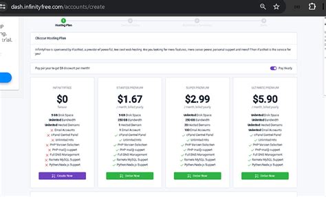 Pricing Hosting Support Infinityfree Forum
