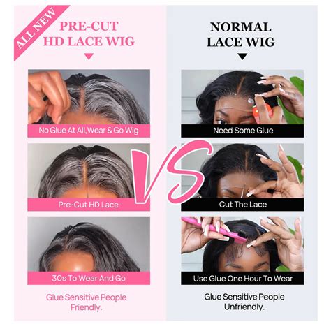 Pre Cut Glueless Wig Human Hair