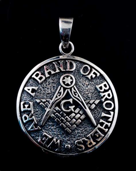 Pendentif maçonnique Band of Brothers Bijou Franc maçon Argent g K
