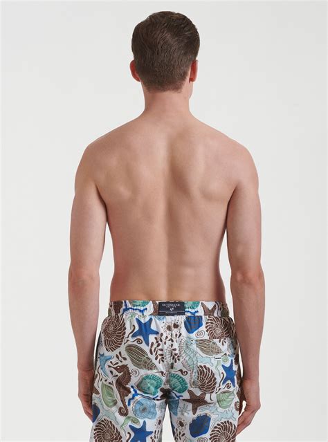 Bañador Estampado Azul Marino