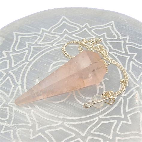 Rose Quartz Dowsing Pendulum