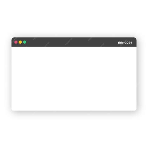 Premium Vector Dark Mode Macos Window Design