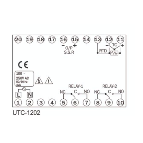 Multispan UTC 121 Programmable Temperature Controller Unitek