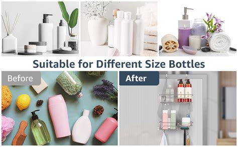 Cosyland Shower Caddy Over The Door Rustproof Bathroom Shelf Organizer Sus Stainless Steel