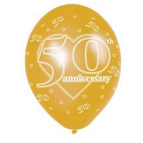 50th Wedding Anniversary Balloon Decorations