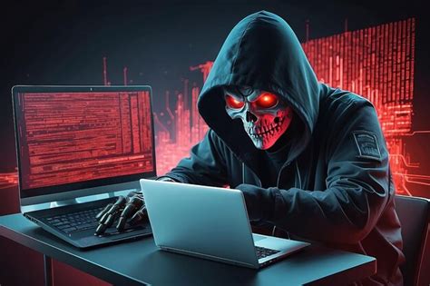 Premium Ai Image Wanted Hackers Coding Virus Ransomware Using Laptops And Computers Cyber