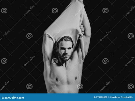 Modelo Masculino Sexy Com Tronco Nu Nu Jovem Sexy E Bonito Homem