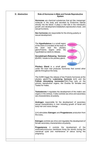Final Demo Lesson Plandocx Hormonal Disorders Endocrine And