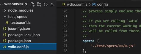 WebdriverIO Wdio conf js 文件 WebdriverIO 教程