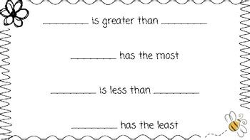 Comparing Numbers And Amounts Activity By Barrett Basics TPT