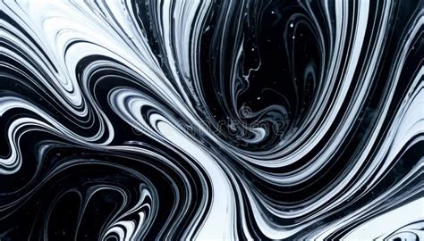 Black And White Abstract Fluid Patterns Stock Illustration Illustration Of Elegant Hypnotic