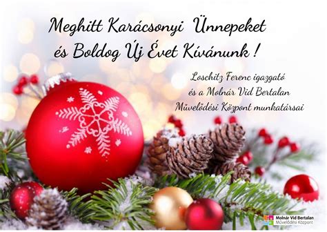 Karácsonyi Üdvözlet MVBMK Művelődési Központ Győrszentiván