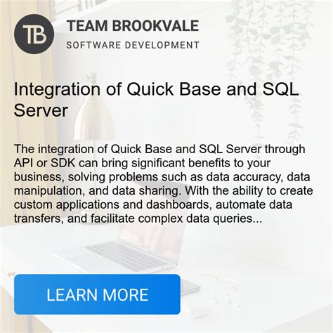 thomas saunders on linkedin integration of quick base and sql server