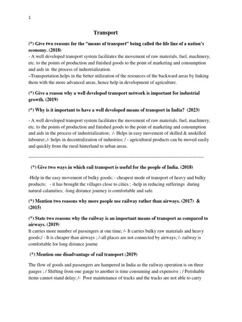 Transport Pdf Transport Economies