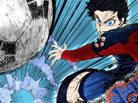 Yoichi Isagi Kicking Soccer From Blue Lock 4k Wallpaper Download