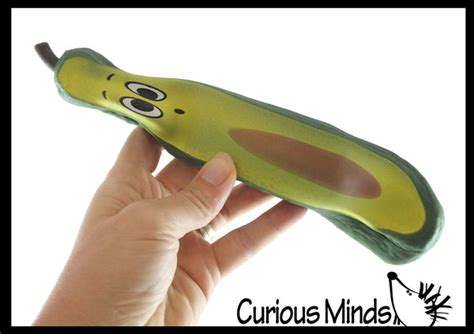 Sand Filled Squishy Banana And Avocado Moldable Sensory Stress Squ