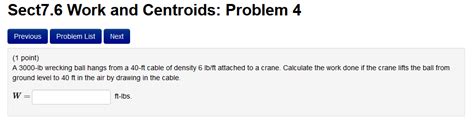 solved sect7 6 work and centroids problem 4 previous