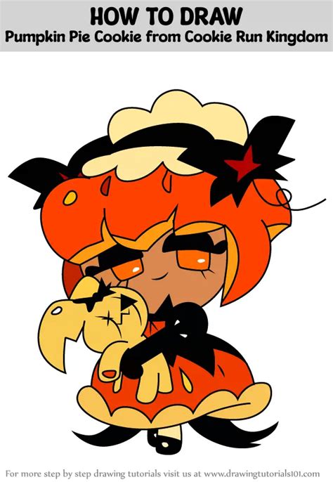 How To Draw Pumpkin Pie Cookie From Cookie Run Kingdom Cookie Run