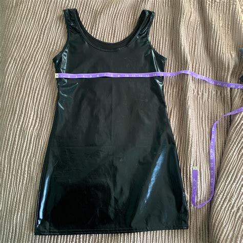 Pvc Vinyl Dress Unbranded Size Medium Depop