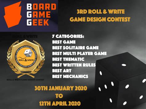 3rd Roll And Write Game Design Contest Bgg Juegos Roll And Write