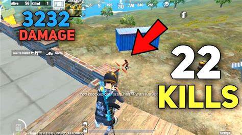 22 Kills 🔥 Solo Vs Squad Full Gameplay Pubg Mobile Lite Youtube